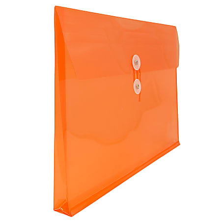 JAM Paper Booklet Plastic Envelopes Letter Size 9 34 x 13 Button String ...