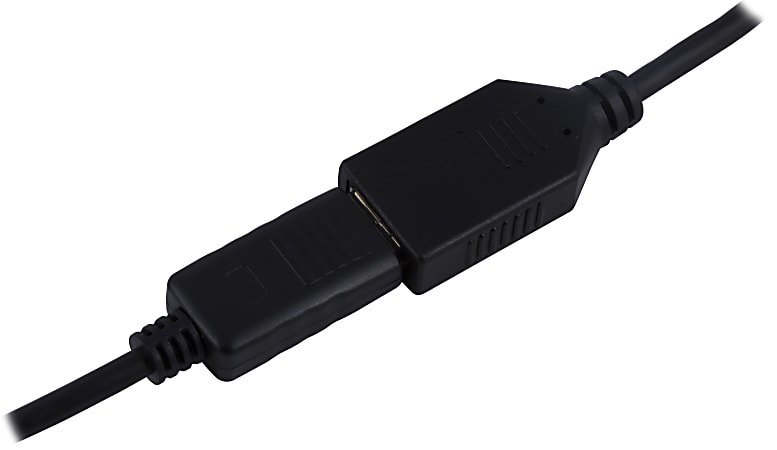 Ativa Mini DisplayPort to DisplayPort Adapter 6 Black 36542 - Office Depot