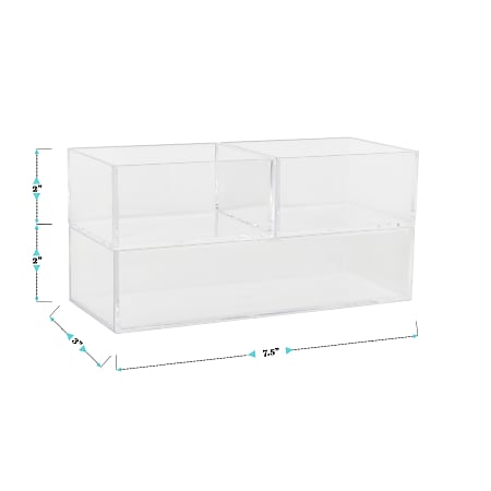 Martha Stewart Brody Stack Slide Plastic Tray Office Desktop Organizers ...