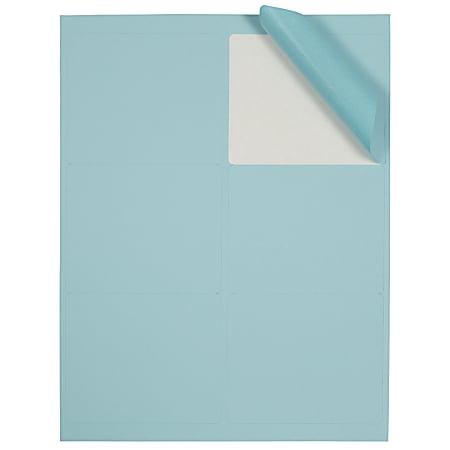 JAM Paper Mailing Address Labels Rectangle 3 13 x 4 Baby Blue Pack Of ...