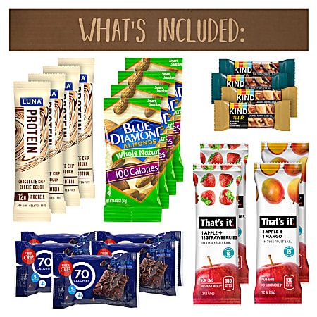 Snack Box Pros Low Calorie Snack Box - Office Depot