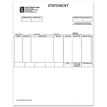Laser Statement For Business Works 8 12 x 11 1 Part Box Of 250 - Office ...