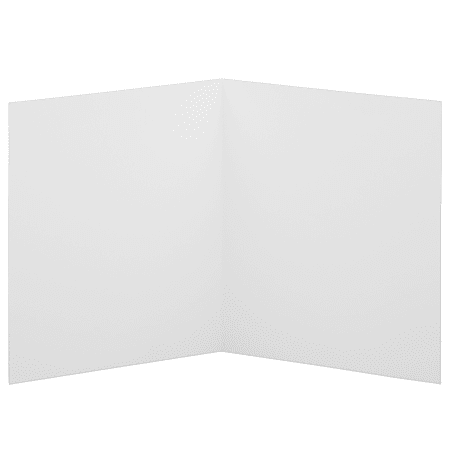 JAM Paper Strathmore Fold Over Cards 4 38 x 5 716 Bright White Pack Of ...