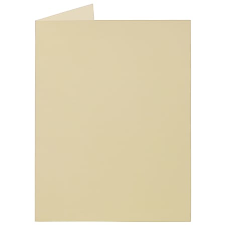 JAM Paper® Strathmore Fold-Over Cards, 4 3/8" x 5 7/16", Ivory, Pack Of 25