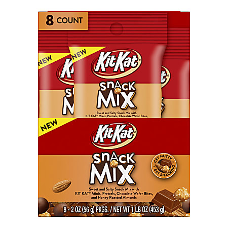 KIT KAT Snack Mix Tube 2 oz 8 Count - Office Depot