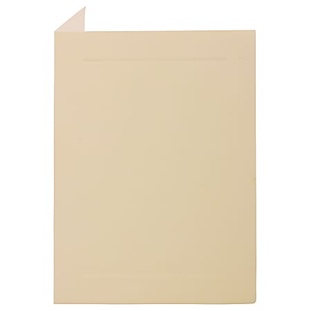 JAM Paper Fold Over Cards With Panel A6 4 58 x 6 14 Strathmore Ivory ...