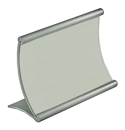Azar Displays Metal Horizontal Curved Sign Holder 4 H x 6 W x 3 D ...