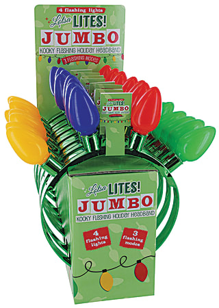DM Merchandising Lotsa Lites JUMBO Flashing Headband 8 12 H x 7 W x 1 D ...