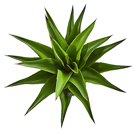 Nearly Natural 30 Artificial Agave Plant With Pot GreenBlack - Office Depot