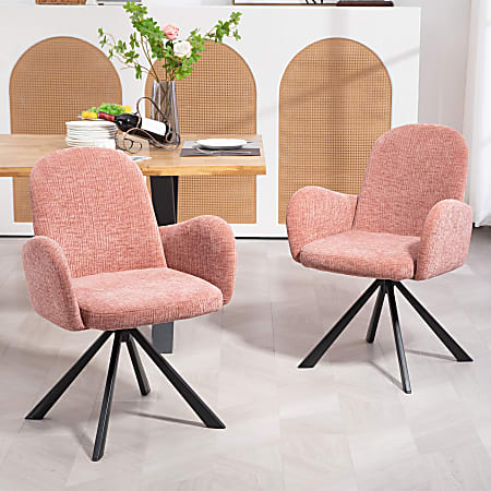 Pink chair with black legs store