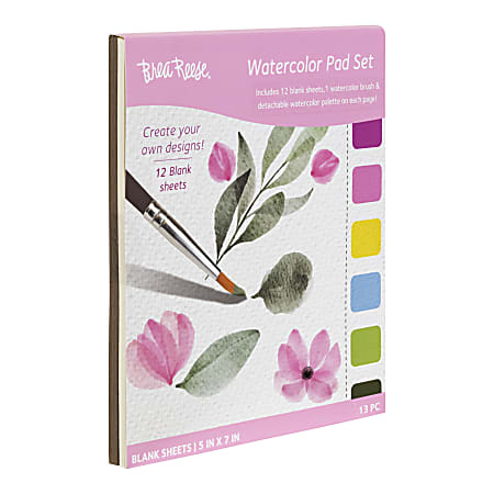 Brea Reese Blank Watercolor Pad Set Classic Colors - Office Depot
