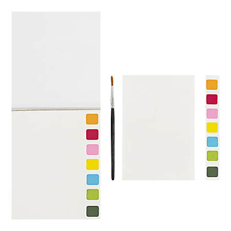 Brea Reese Blank Watercolor Pad Set Classic Colors - Office Depot