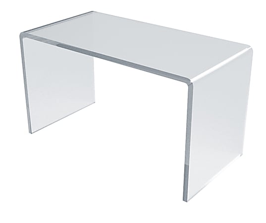 Azar Displays Acrylic Riser Displays 4 12 H x 8 W x 4 D Clear Pack Of 4 ...