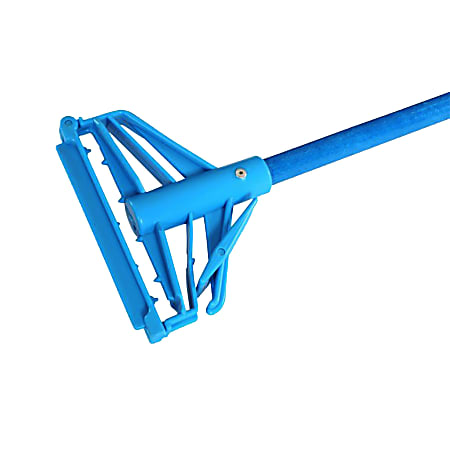 Globe Commercial Products Mop Handle 60 Fiberglass Blue - Office Depot