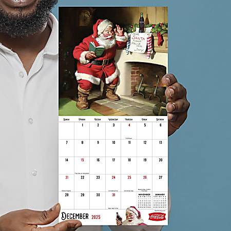 2025 TF Publishing Monthly Mini Wall Calendar 7 x 7 Coca Cola January ...