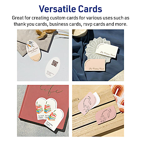 Avery Print To The Edge Business Cards With Sure Feed Technology 2 x3 ...