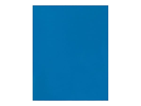 JAM Paper Glossy 2 Pocket Presentation Folders Blue Pack of 6 - Office ...