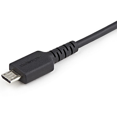 StarTech.com 3ft 1m Secure Charging Cable USB A to Micro USB Data Blocker Charge Only Cable ...