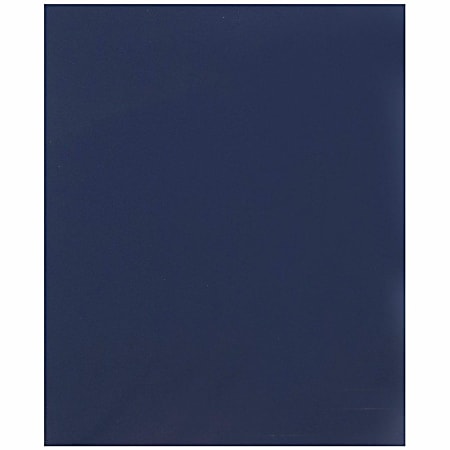 JAM Paper Glossy 2 Pocket Presentation Folders Navy Blue Pack of 6 ...