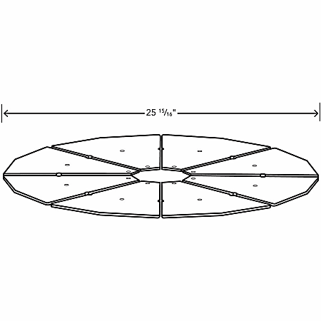 HON Between Table Disc Base Counterweight Kit 9 14 H x 42 W x 42 D ...
