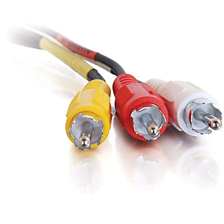C2G 25ft Value Series Composite Video Stereo Audio Cable RCA Male RCA ...