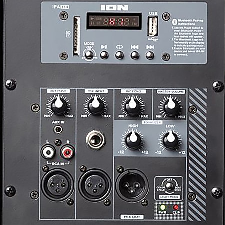 ION Audio Pro Glow 1500 High Power Portable Bluetooth PA Speaker With ...