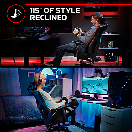 RESPAWN FLEXX Mesh Gaming Chair With Lumbar Support Teal RSPPRMB03TEL ...