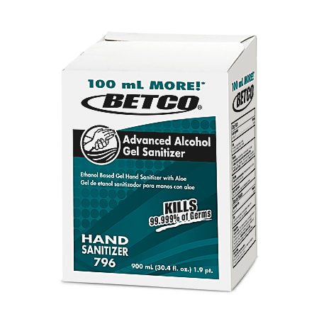 Betco® Advanced Hand Sanitizer, Citrus Scent, 22.8 Oz, Pack Of 6 Containers