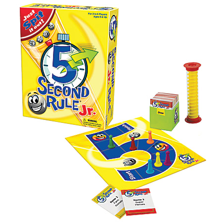 Playmonster 5 Second Rule Jr. Board Game Grades 1 And Up - Office Depot