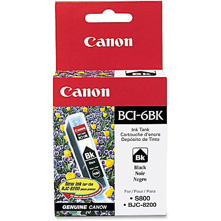 Canon BCI 6 Black Ink Tank 4705A003 - Office Depot