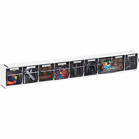 Deflecto Interlocking Horizontal Tilt Bin 9 Bins Small Size 3 310 x 23 ...