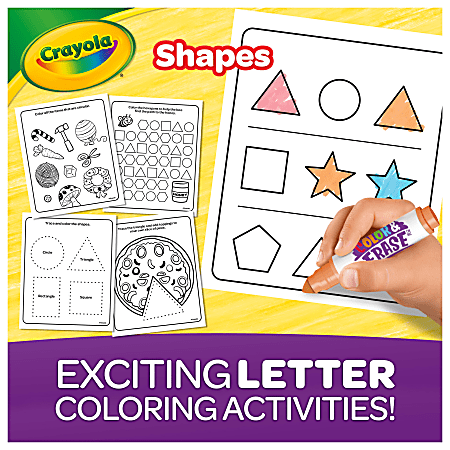 Crayola Color Erase Reusable Activity Pad Shapes - Office Depot