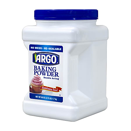 Argo Double Acting Baking Powder 60 Oz Tub - Office Depot