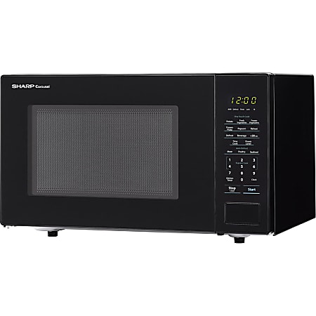 Sharp Carousel 1.1 Cu Ft Countertop Microwave Oven Black - Office Depot