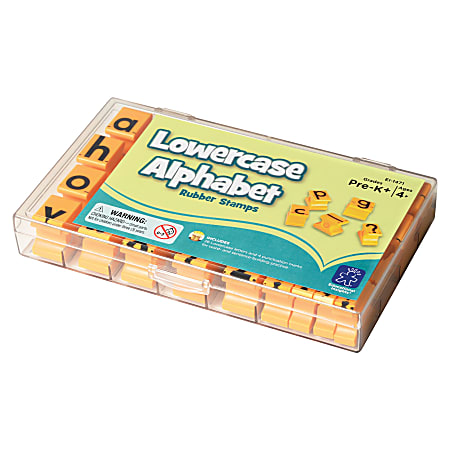 Educational Insights Lowercase Alphabet Stamps Custom Message Stamp ...