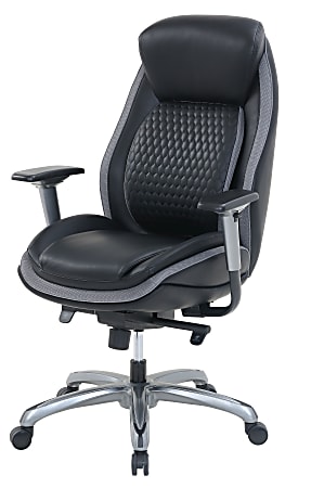 Shaquille ONeal Zethus Ergonomic Bonded Leather High Back Executive ...