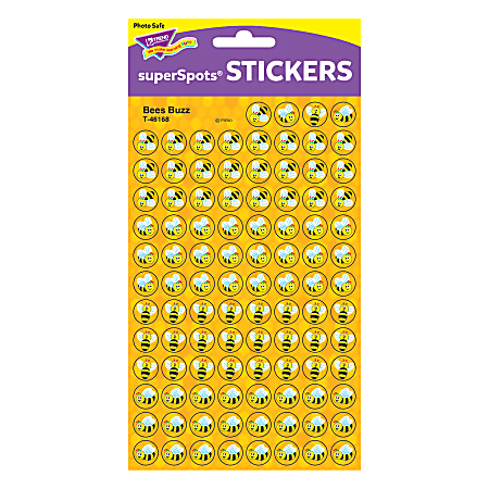 Trend SuperSpots Stickers Bees Buzz 800 Stickers Per Pack Set Of 6 ...
