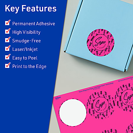 Avery Print To The Edge Labels With Sure Feed Technology 94502 NMP80 ...