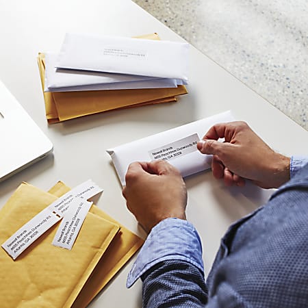 DYMO LabelWriter Label 30572 White Address Label 1 18 x 3 12 2 Rolls of ...