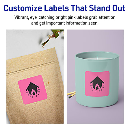 Avery Print To The Edge Labels With Sure Feed Technology And Easy Peel ...