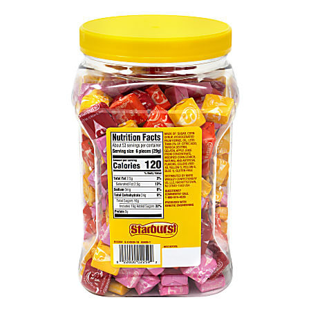 Starburst Original Fruit Chews 54 Oz Tub Assorted Flavors - Office Depot