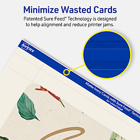 Avery Printable Postcards With Sure Feed Technology 4 x 6 Rectangle ...