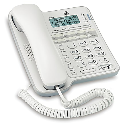 AT&T CL2909 Corded Phone with Speakerphone and Caller ID/Call Waiting ...