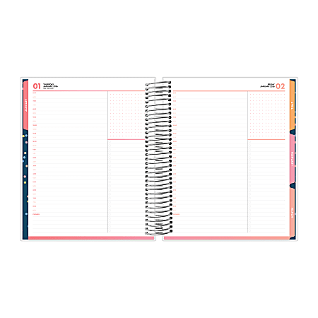 2026 Blue Sky LiveWell DailyMonthly Planner 7 x 9 Solid Blue January To ...