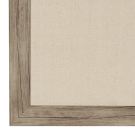 DesignOvations Beatrice Non Magnetic Framed Linen Fabric Pinboard 23 x ...
