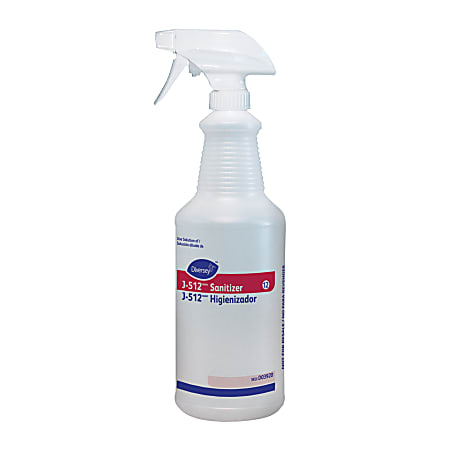 Diversey Screen Printed Empty Bottles J512 Sanitizer 32 Oz Clear Pack ...