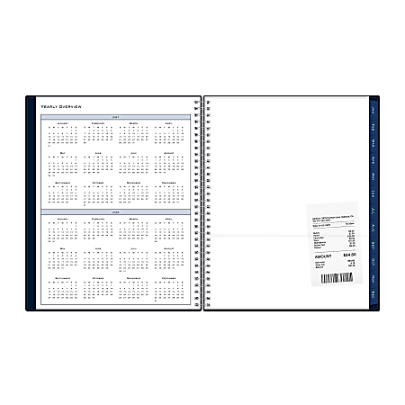 2027 Blue Sky Passages Solid Navy WeeklyMonthly Planning Calendar 8 ...
