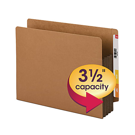 Smead Extra Wide Redrope End Tab File Pocket With Dark Brown Tear ...