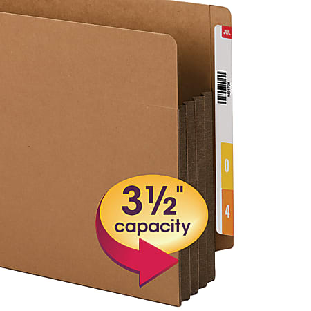 Smead Extra Wide Redrope End Tab File Pocket With Dark Brown Tear ...