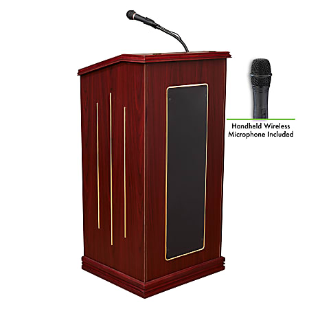 Oklahoma Sound Prestige Sound Lectern With Wireless Handheld Microphone ...